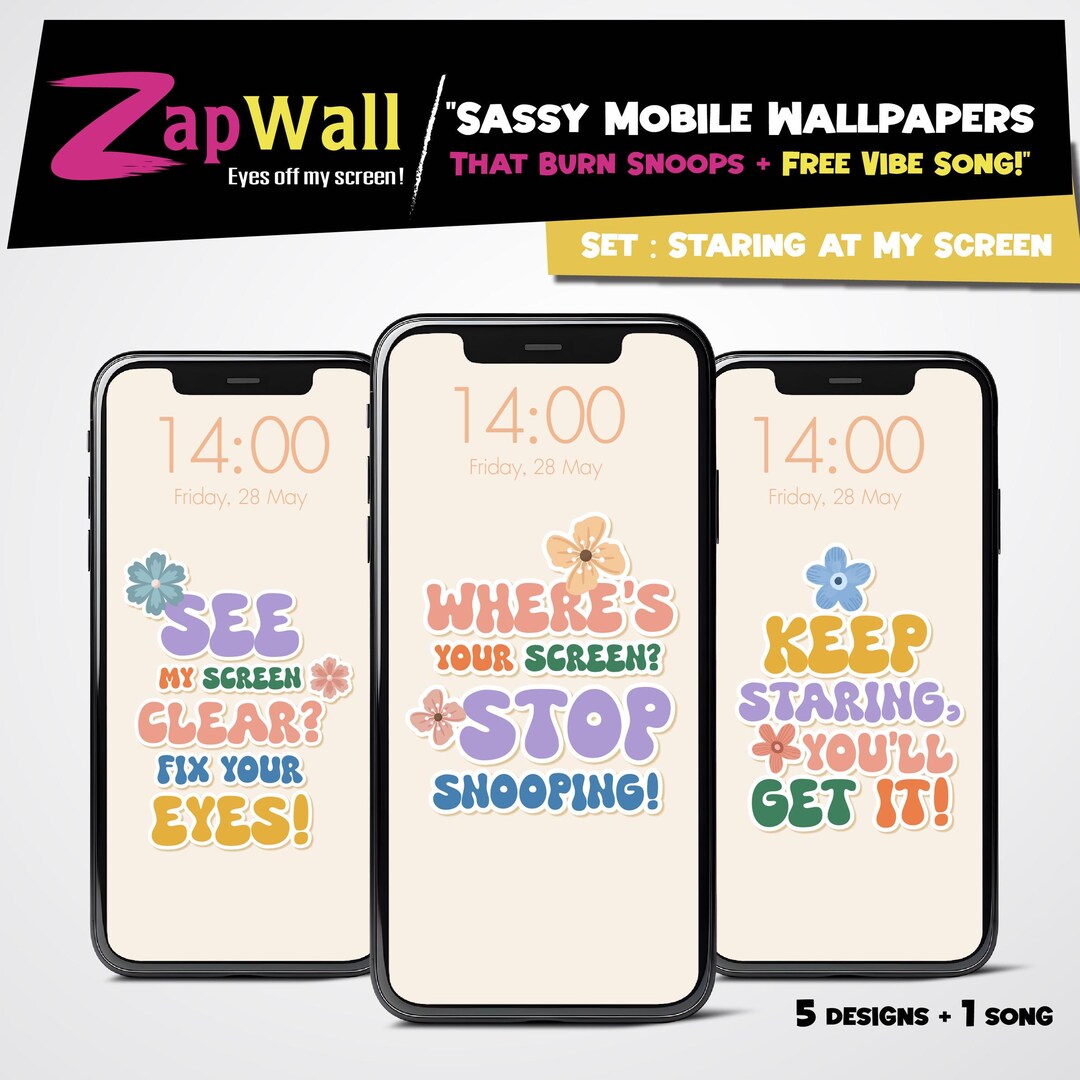 Mobile Wallpapers to Stop Staring at Phone - Sassy Anti-stare Lock ...
