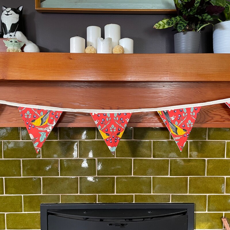 Orange Bunting - Etsy