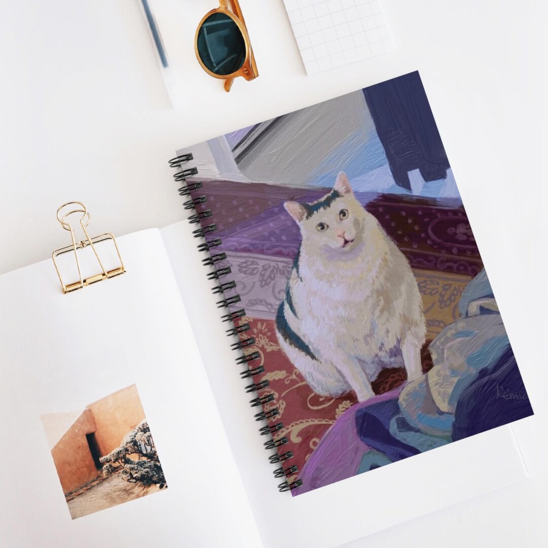 Uh Cat Meme Spiral Notebook ,funny Cat Journal for School, Gifts ...
