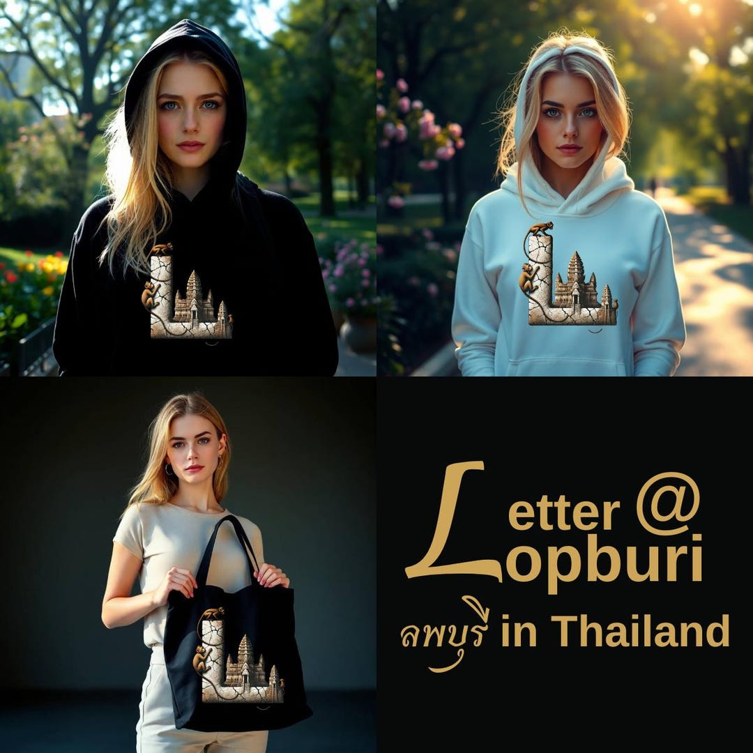 Letter L Inspired by Lopburi’s Ancient Temples, Sandstone Textures, and ...