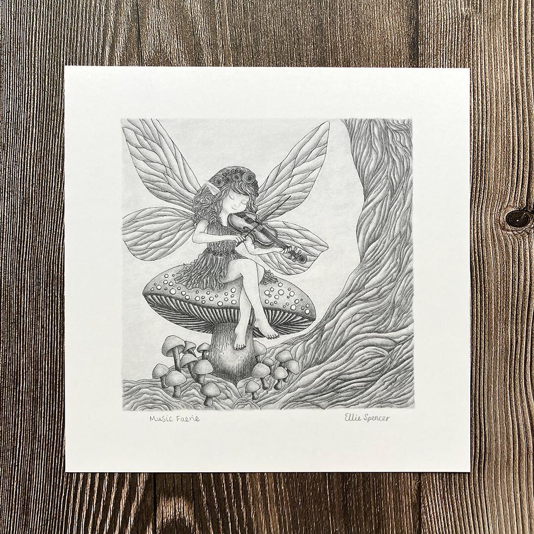 Music Faerie Fantasy Giclée Art Print – Faerie Art, Fairy Art Print ...