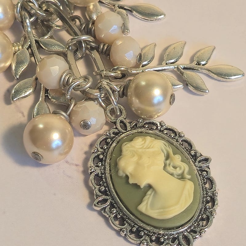 Green Cameo - Etsy