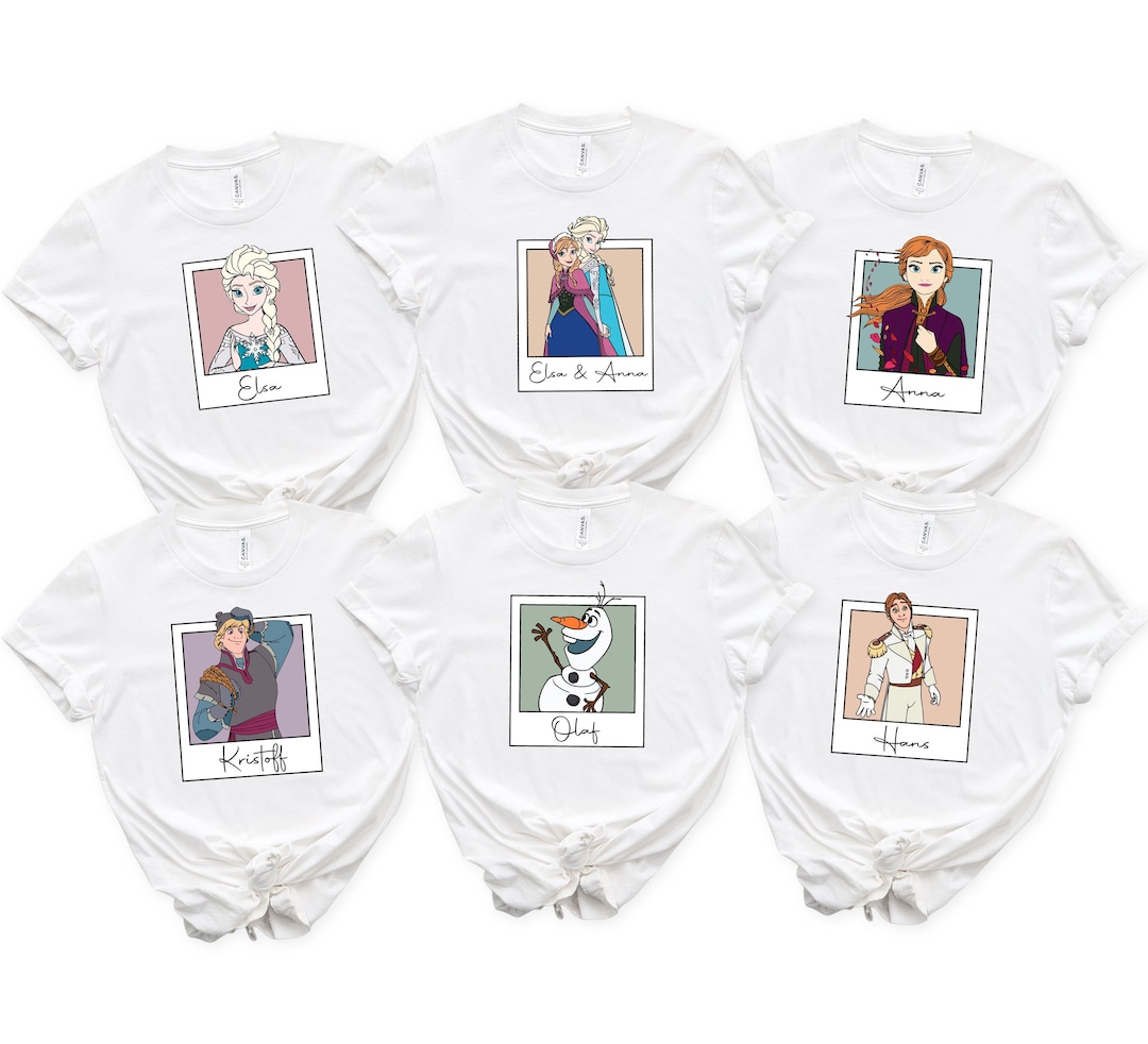 Frozen Characters Tee, Elsa Shirt, Anna Shirt, Olaf Shirt, Matching ...