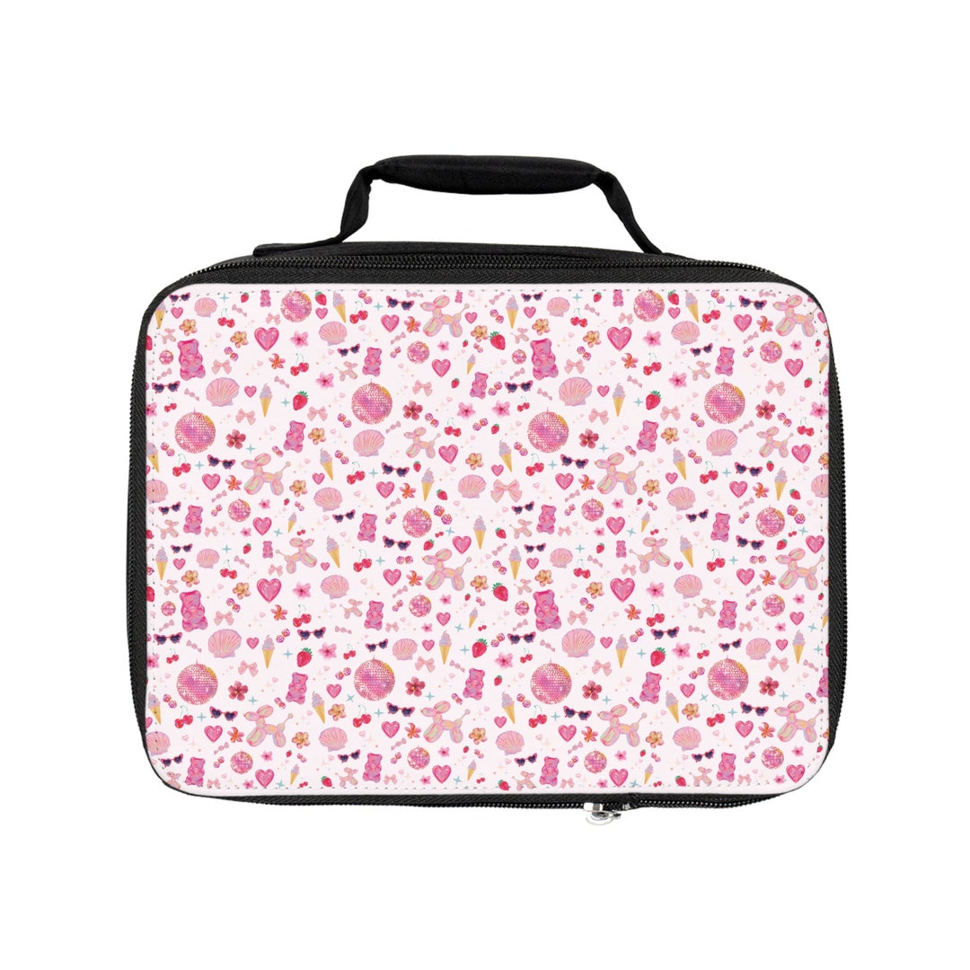 Preppy Pink Lunchbox Cute and Insulated for School Lunches - Etsy