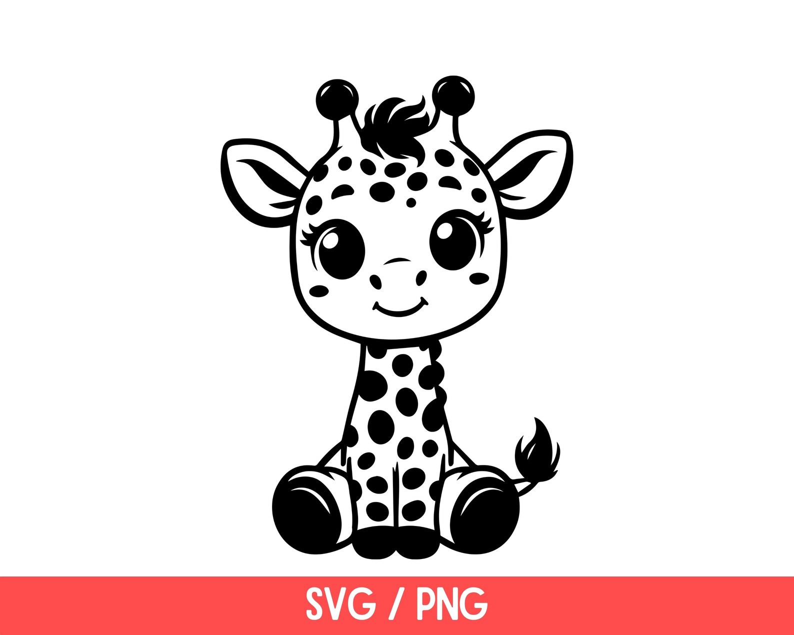 Cute Baby Giraffe SVG, Cute Giraffe Svg, Funny Giraffe, Giraffe Svg ...