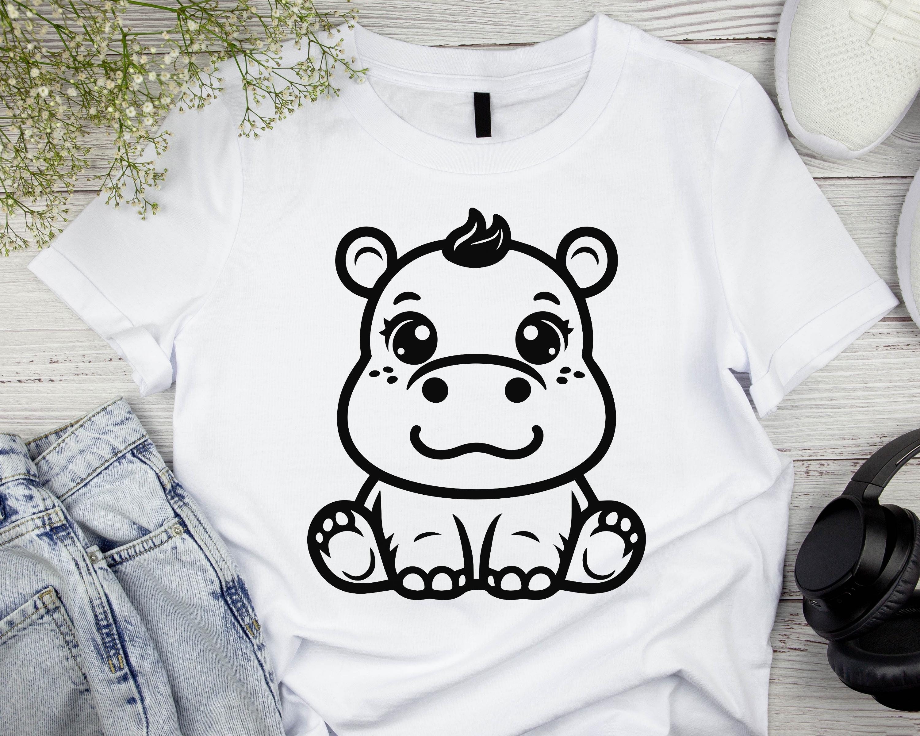 Hippo SVG, Baby Hippo Svg, Cute Hippo Svg, Hippo, Boy Girls Hippo ...