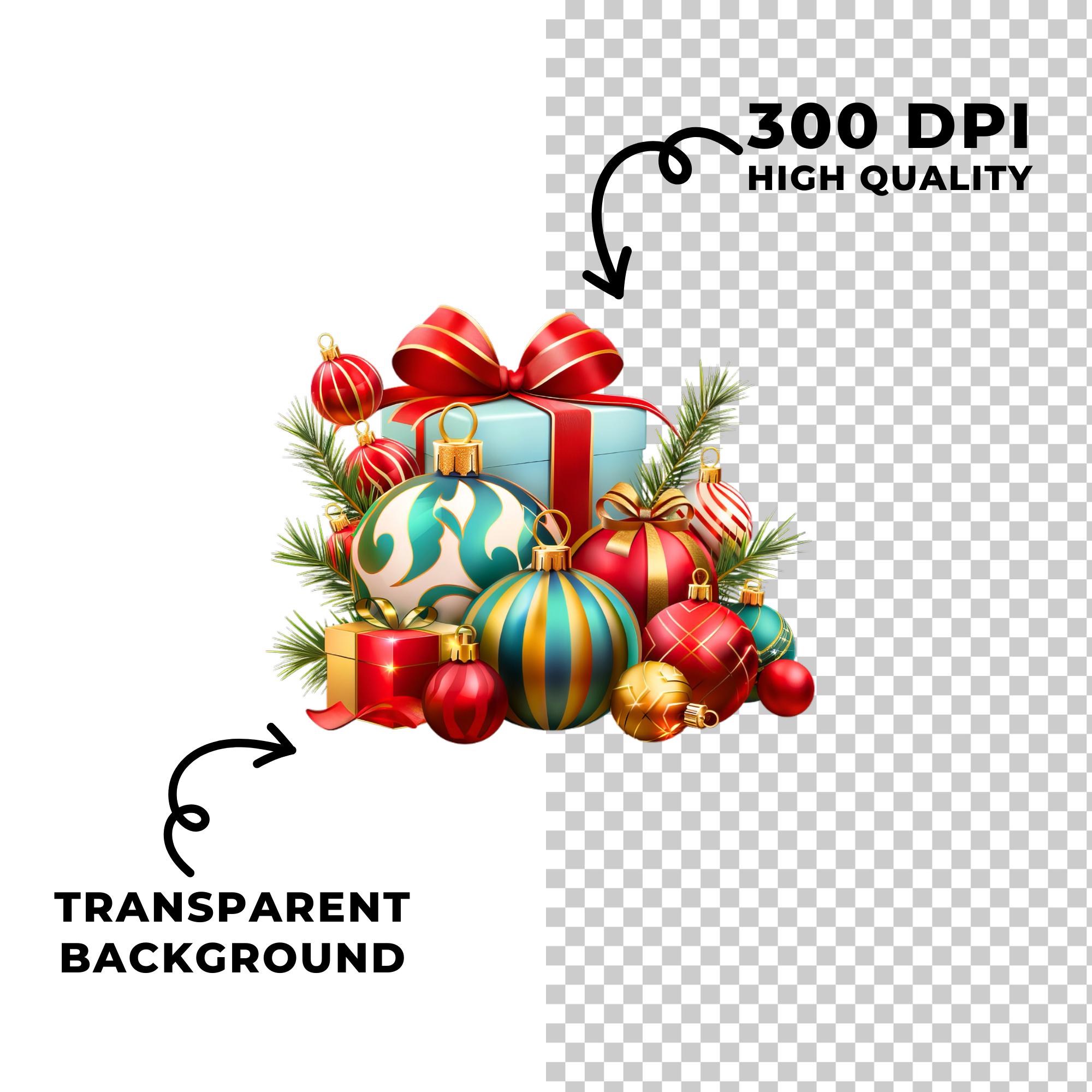 Christmas Clipart Bundle, Cute Christmas 3D Gifts, Printable 3D Clipart ...