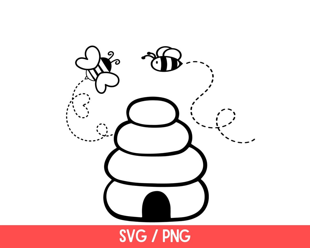 House Honey Bee SVG, Honeybee SVG, Bee Silhouette PNG. Bumble Bee Svg ...