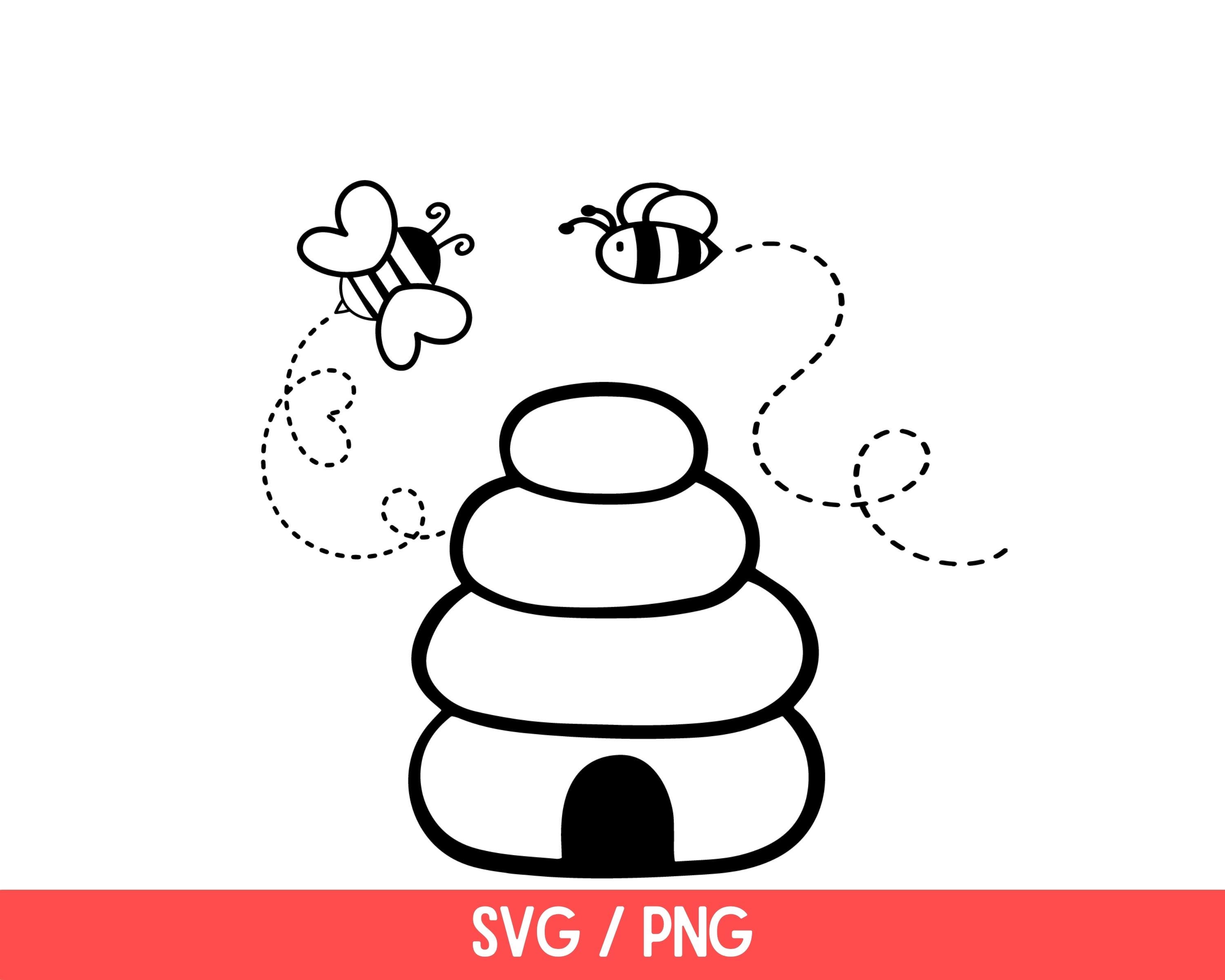 House Honey Bee SVG, Honeybee SVG, Bee Silhouette PNG. Bumble Bee Svg ...