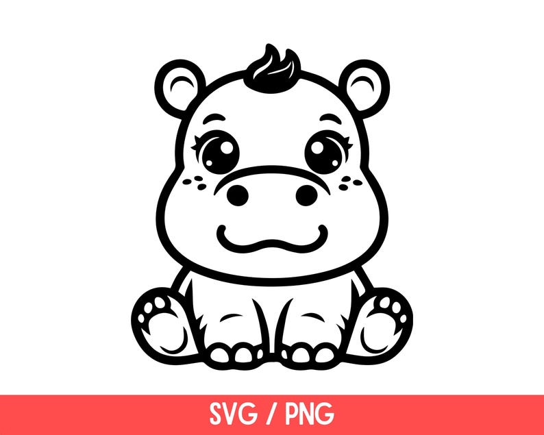 Hippo SVG, Baby Hippo Svg, Cute Hippo Svg, Hippo, Boy Girls Hippo ...