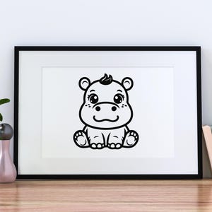 Hippo SVG, Baby Hippo Svg, Cute Hippo Svg, Hippo, Boy Girls Hippo ...