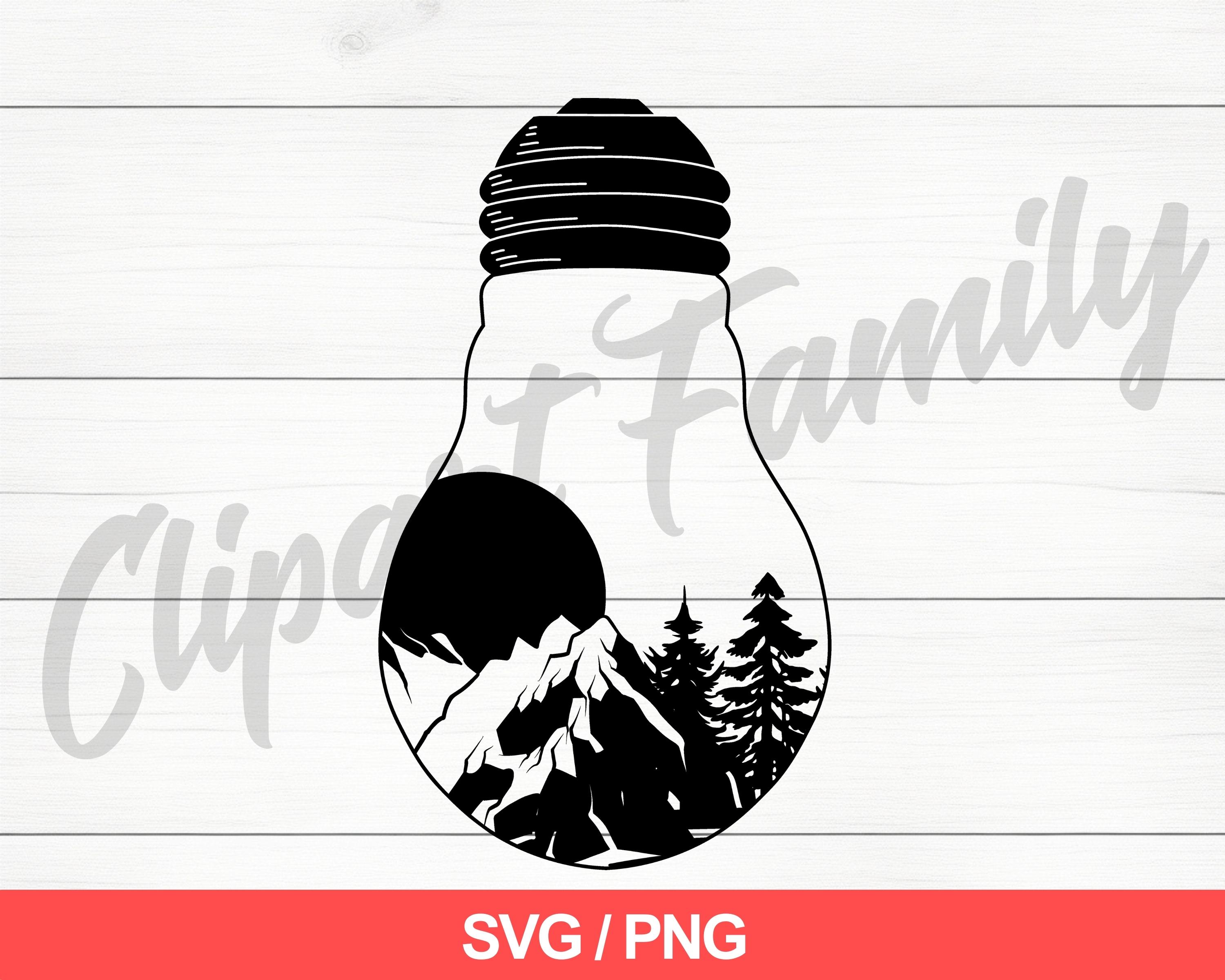 Light Bulb SVG, Coil Svg, Light Bulb Cricut, Incandescent Svg ...
