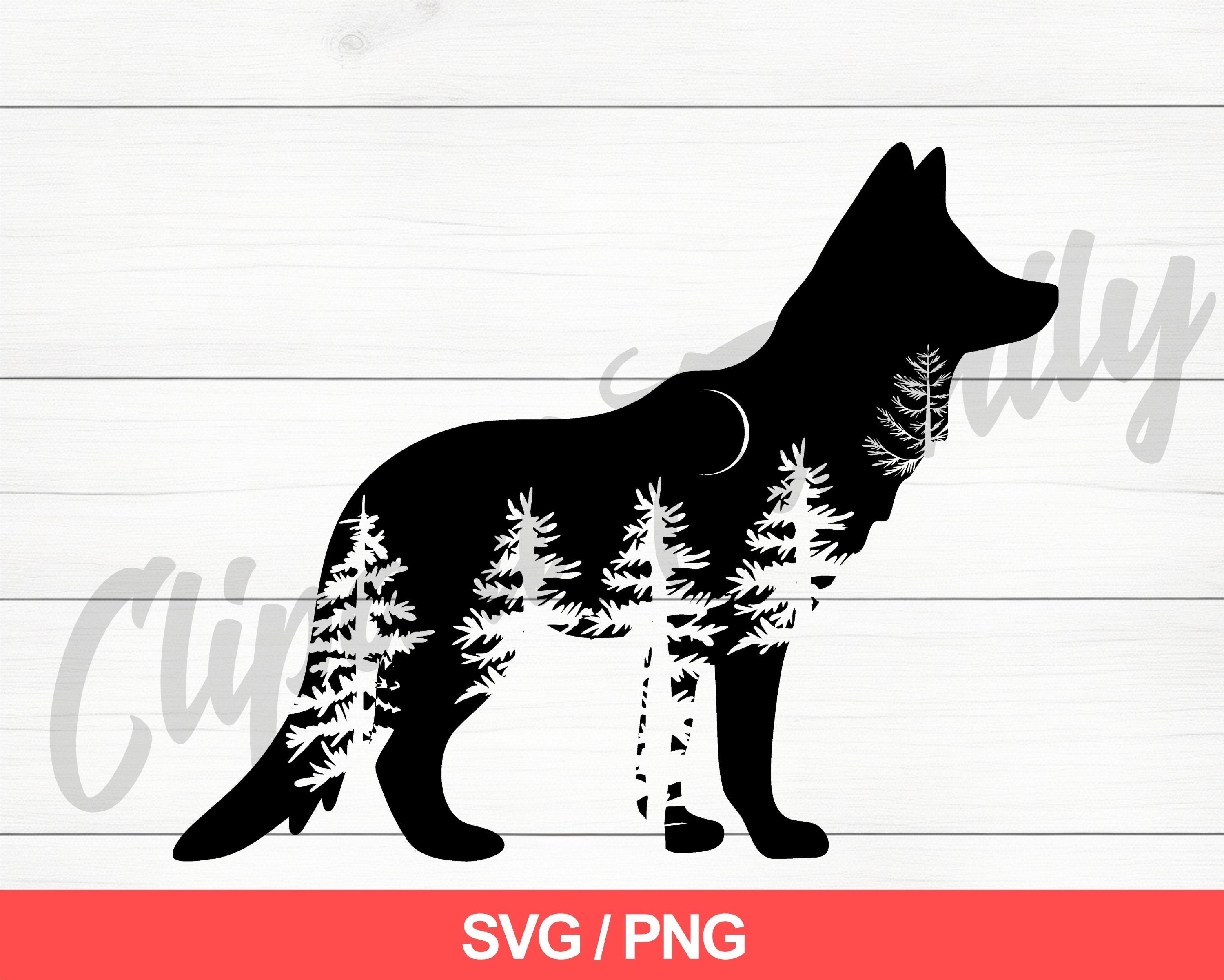 Wolf SVG Cut Files for Cricut, Wolf Silhouette SVG, Wolves Svg, Howling ...