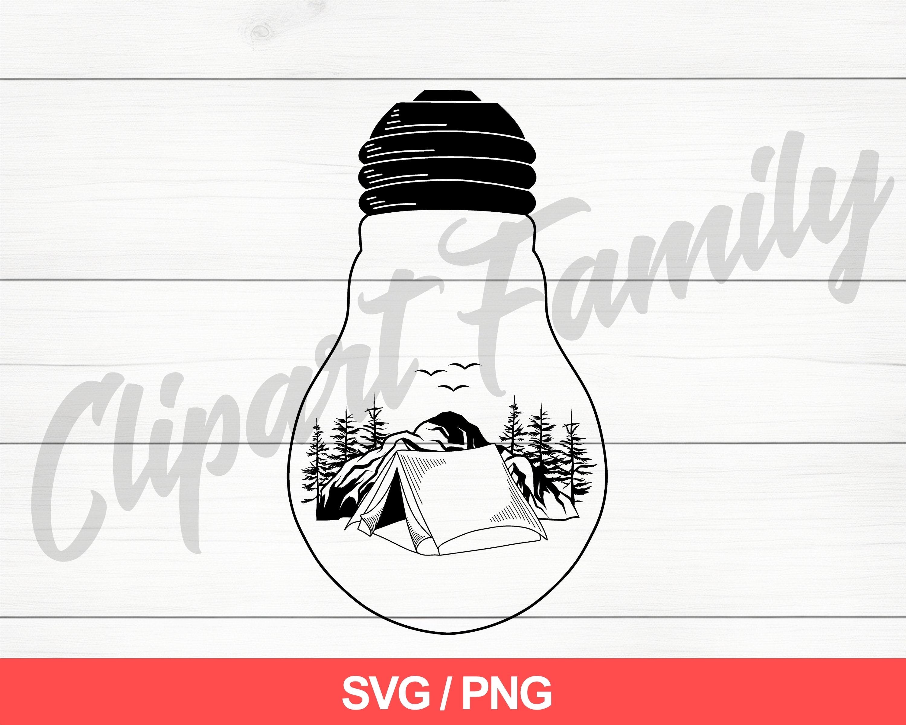 Light Bulb SVG, Fantasy Lightbulb Art, Celestial, Floral, Gothic, Witch ...