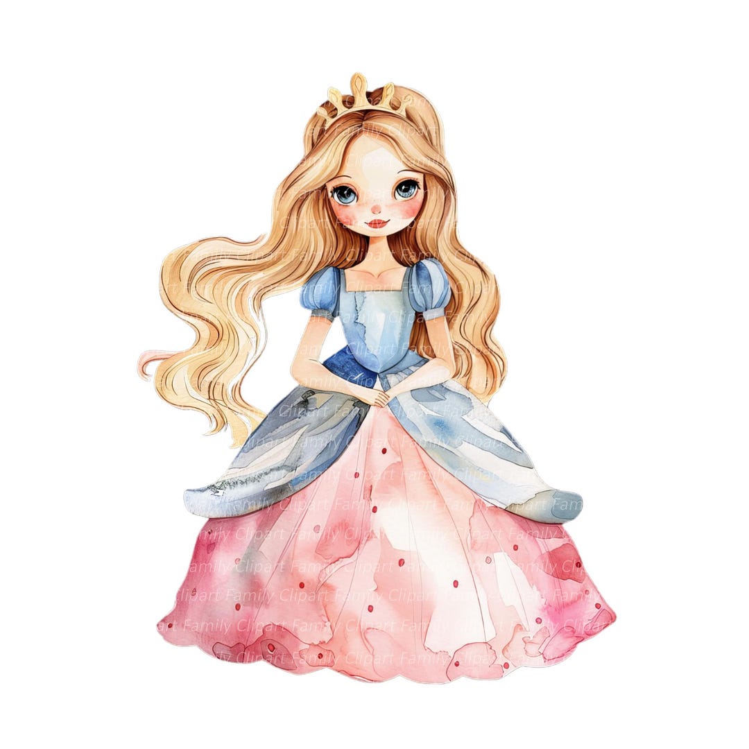 13 Cute Princess PNG Bundle, All Princesses Package, Princess Clipart ...