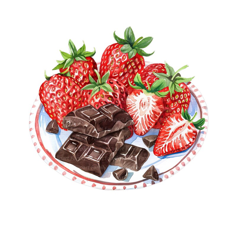 14 Chocolate Strawberry Clipart, Chocolate Dessert, Dessert, Printable ...