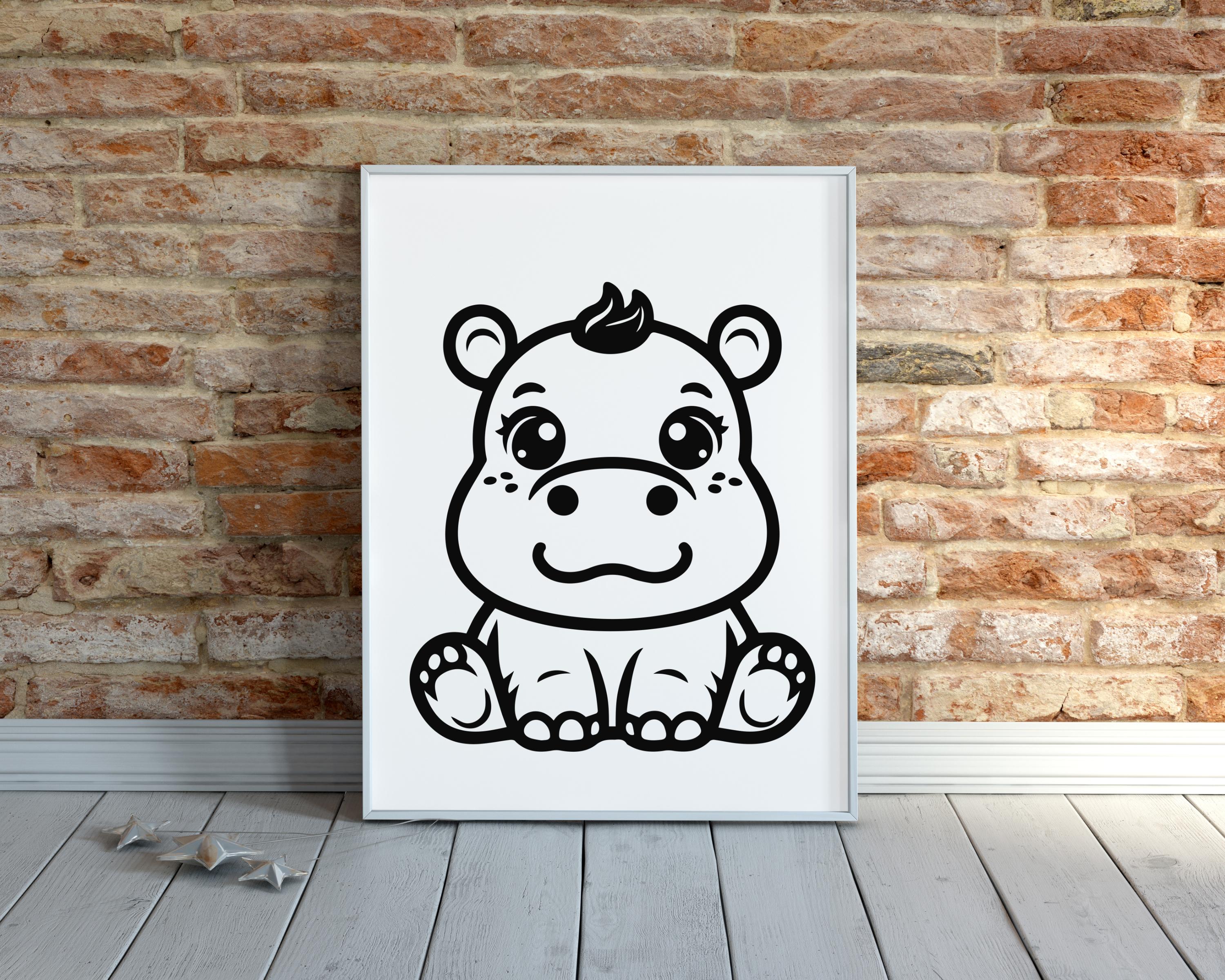 Hippo SVG, Baby Hippo Svg, Cute Hippo Svg, Hippo, Boy Girls Hippo ...