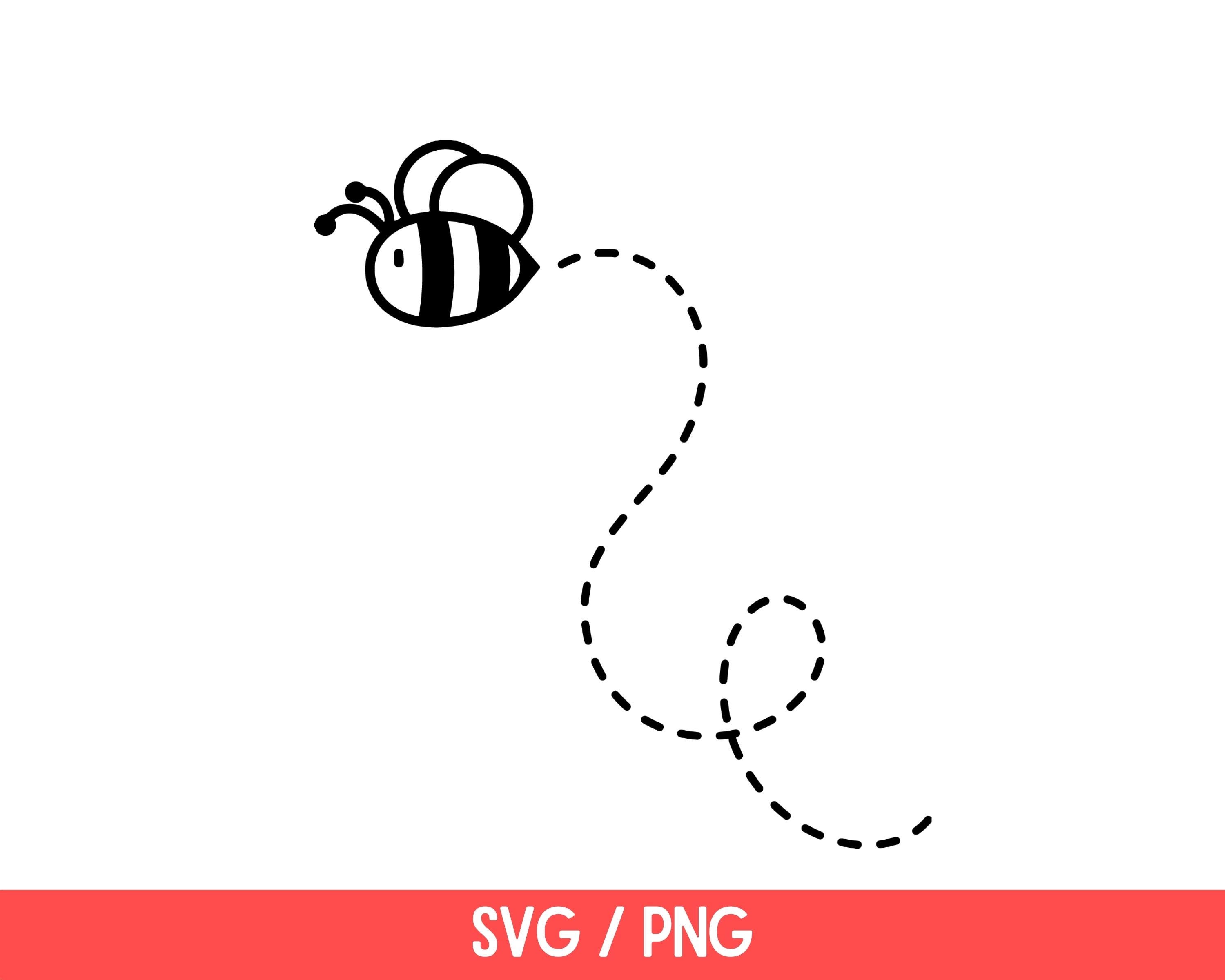 Flying Bee Svg Route Svg Bee Svg Bee Lines Svg Bee Path Svg Router Svg ...