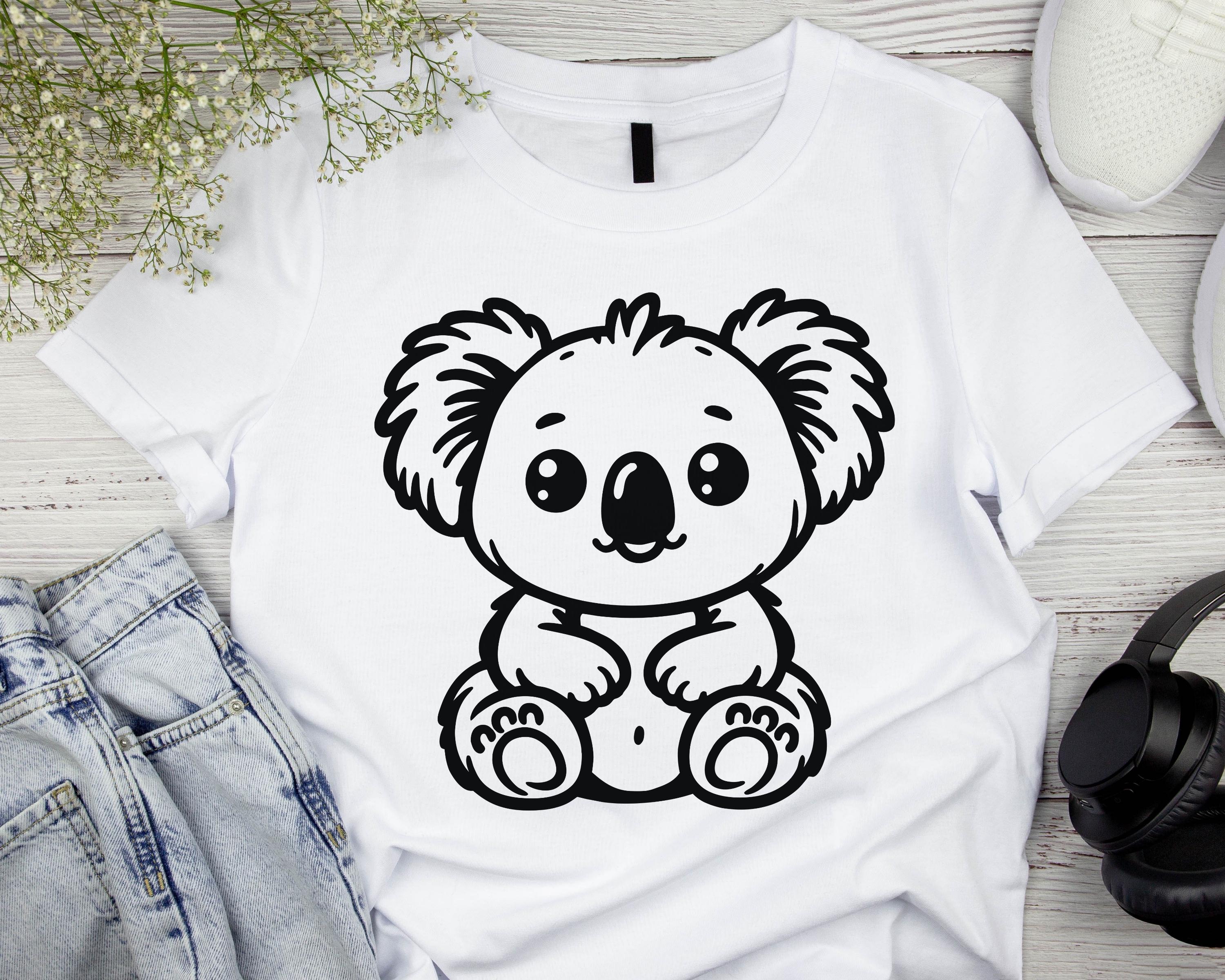 Koala Monogram SVG, Split Monogram Svg, Baby Koala SVG, Cute Koala ...