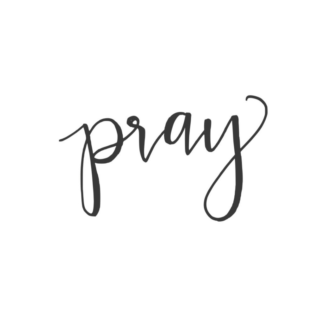 Pray SVG File - Etsy
