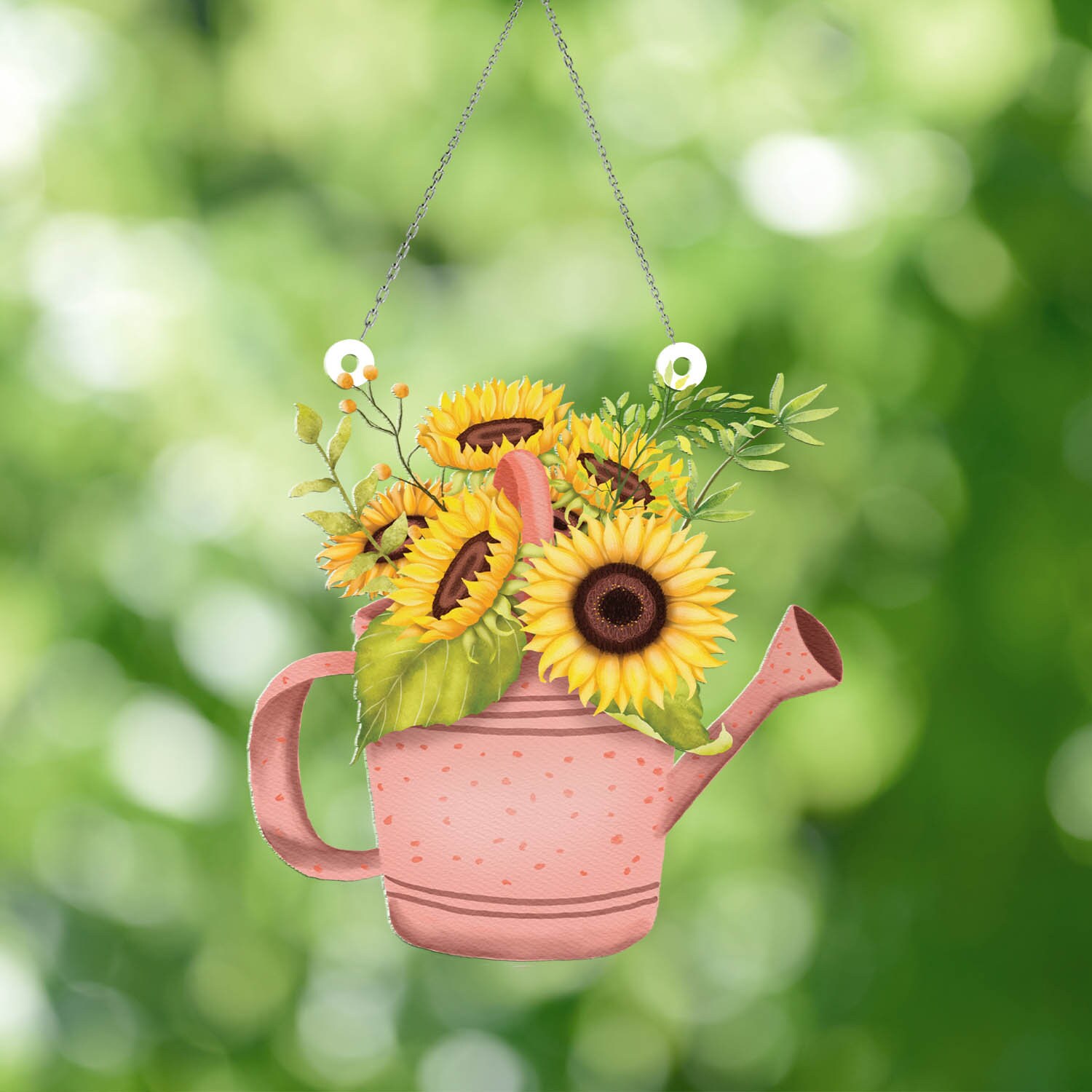 Sunflowers Window Acrylic Hanging, Flowers Acrylic Window Hanging Art ...