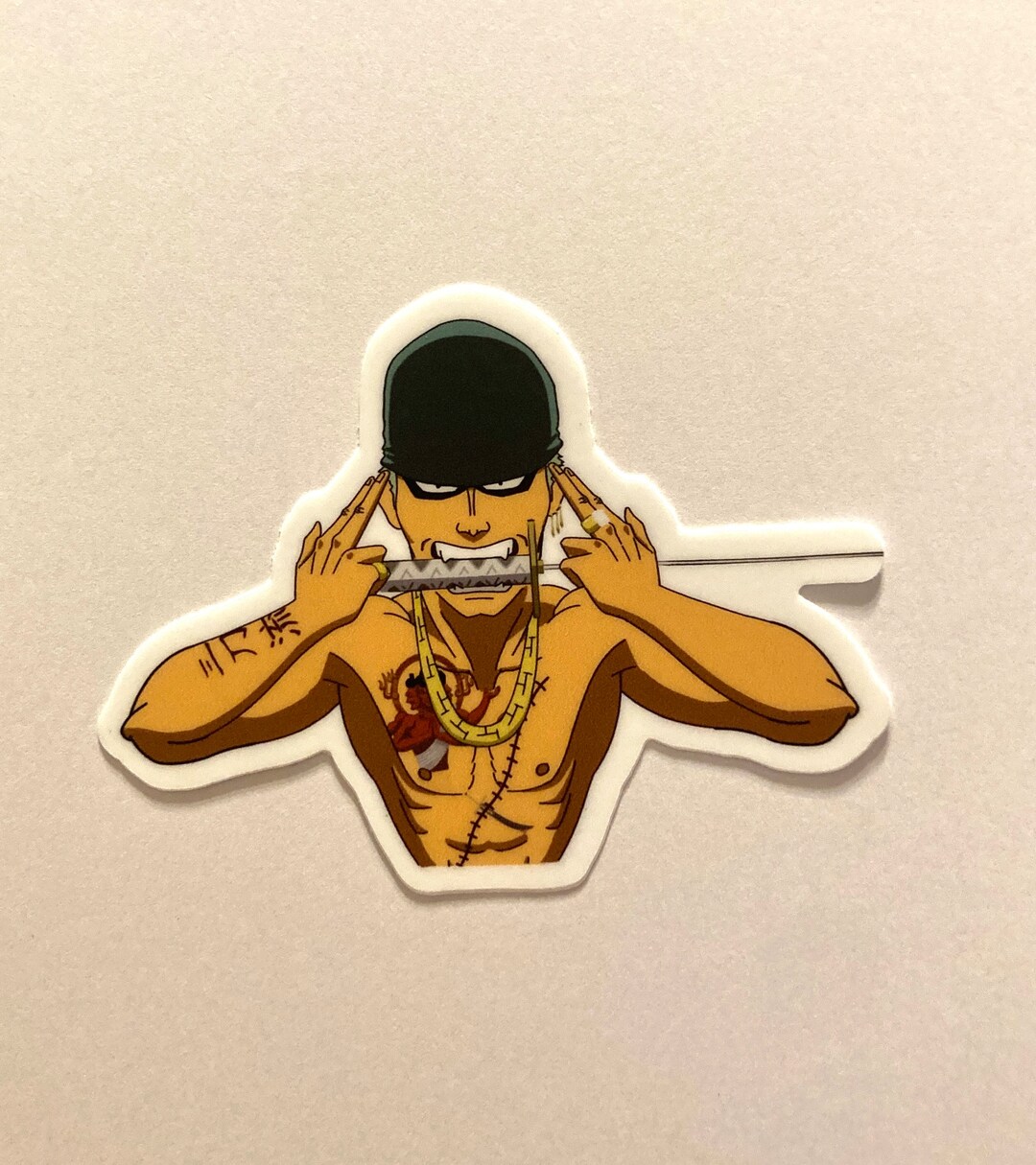 One Piece Thug Sticker: Zoro - Etsy