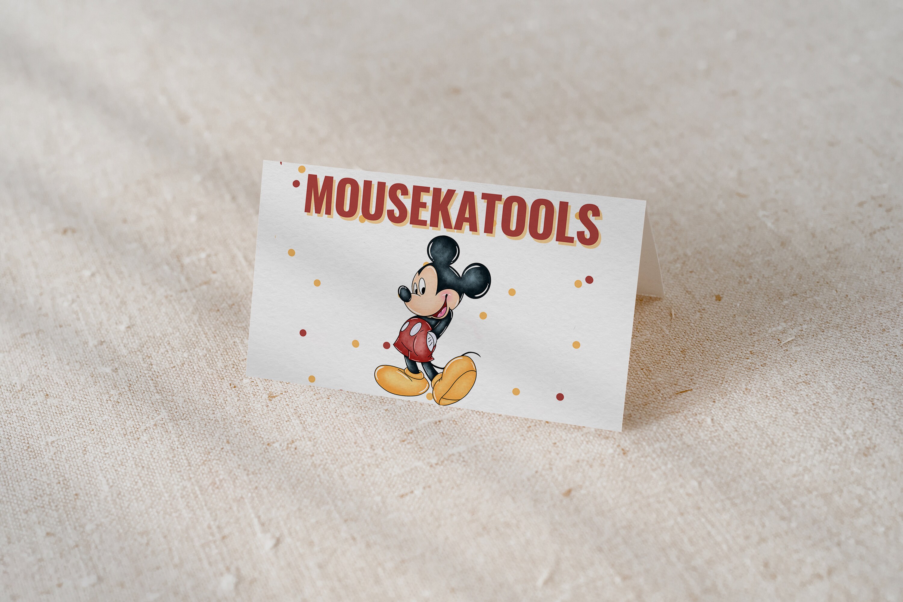 Mickey Mouse Birthday Food Labels, Mickey Mouse Food Table Tent Signs ...