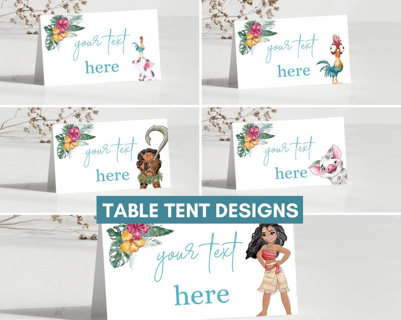 Moana Food Labels, Moana Party Signs, Printable Signs, Moana Birthday ...