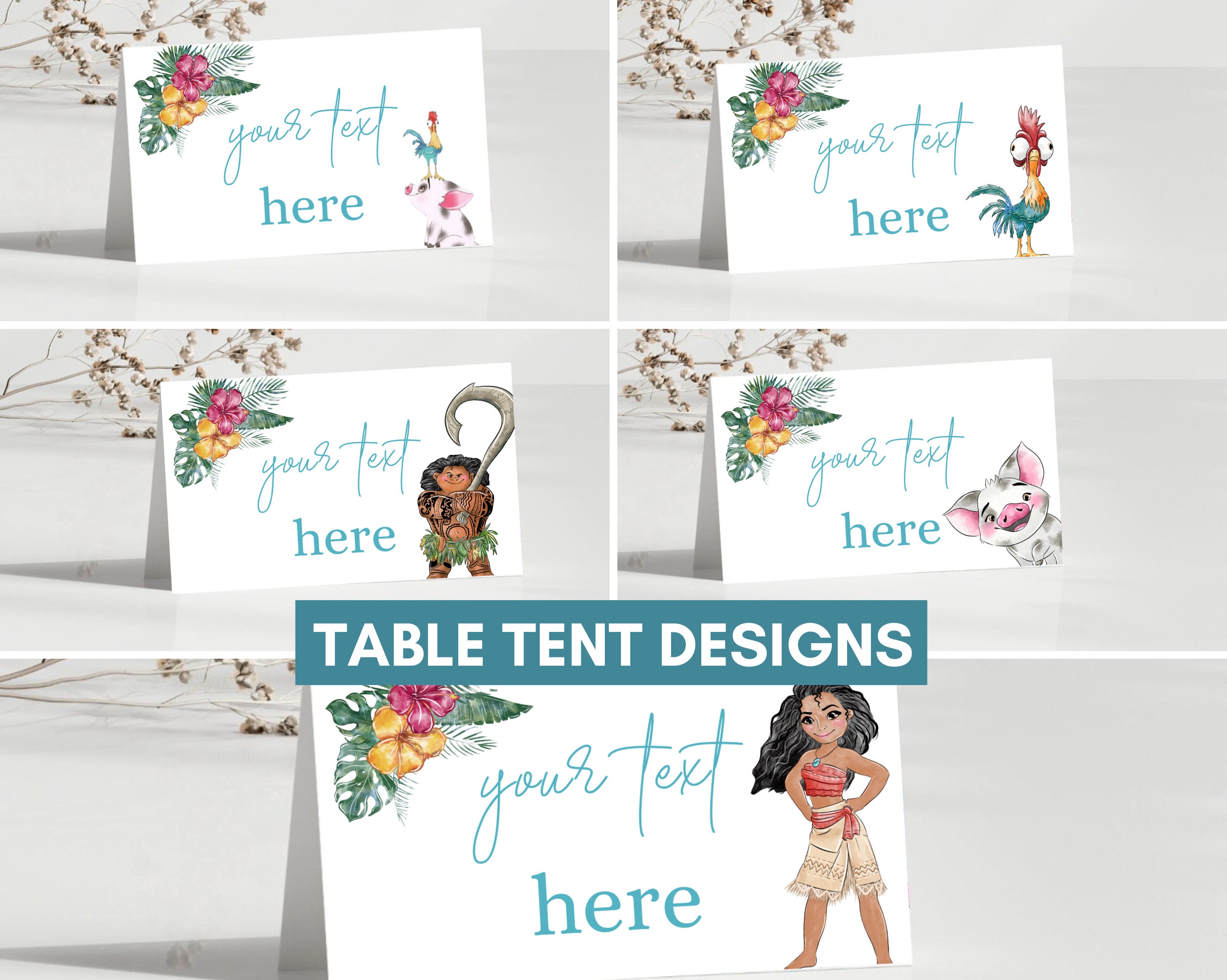 Moana Food Labels, Moana Party Signs, Printable Signs, Moana Birthday ...