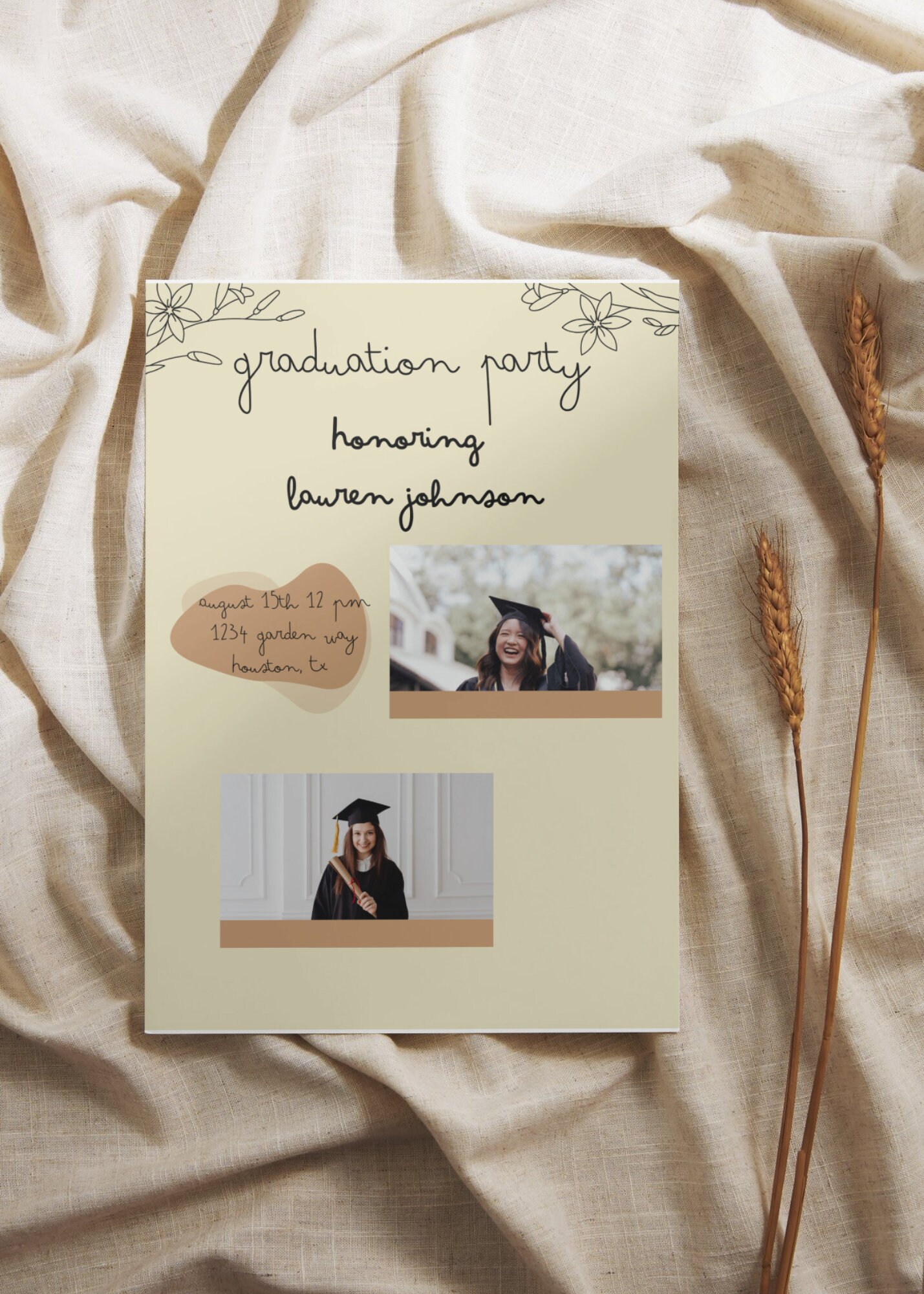 Graduation Party Template - Etsy