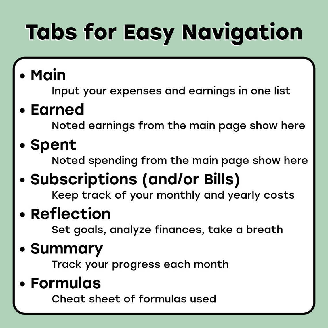 Simple Expense Tracker Template - Google Sheets & Excel (digital ...