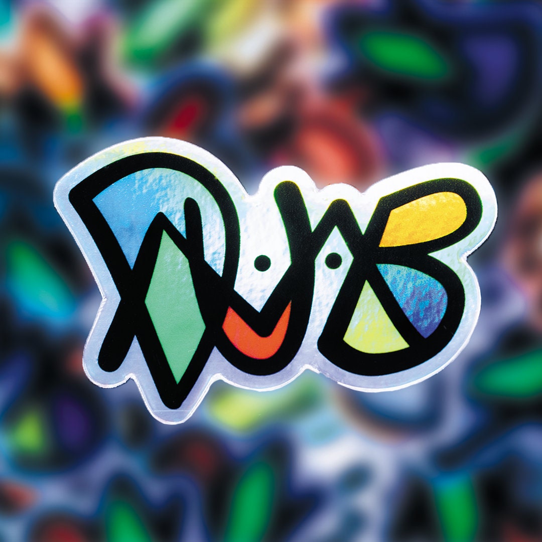 Dumb Sticker • Holographic • Die Cut • 3"x2" | FREE SHIPPING - Etsy