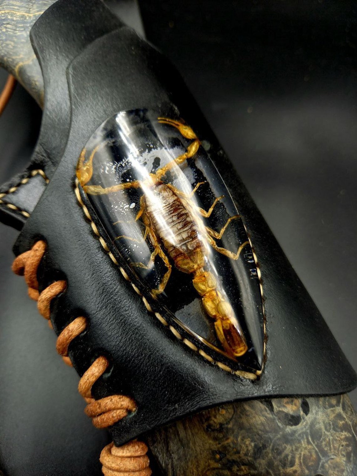 Handmade Knife black Scorpion on Order With DI103MP and N690 Laminate ...