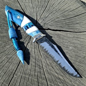 Unique Handmade Knife "dolphin" in Stock – DI69-MP Steel Blade in N690 ...