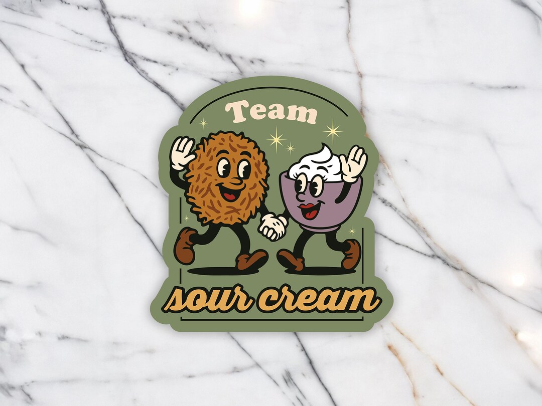 Funny Hanukkah Sticker: Latkes & Sour Cream Jewish Holiday Vinyl Decal ...