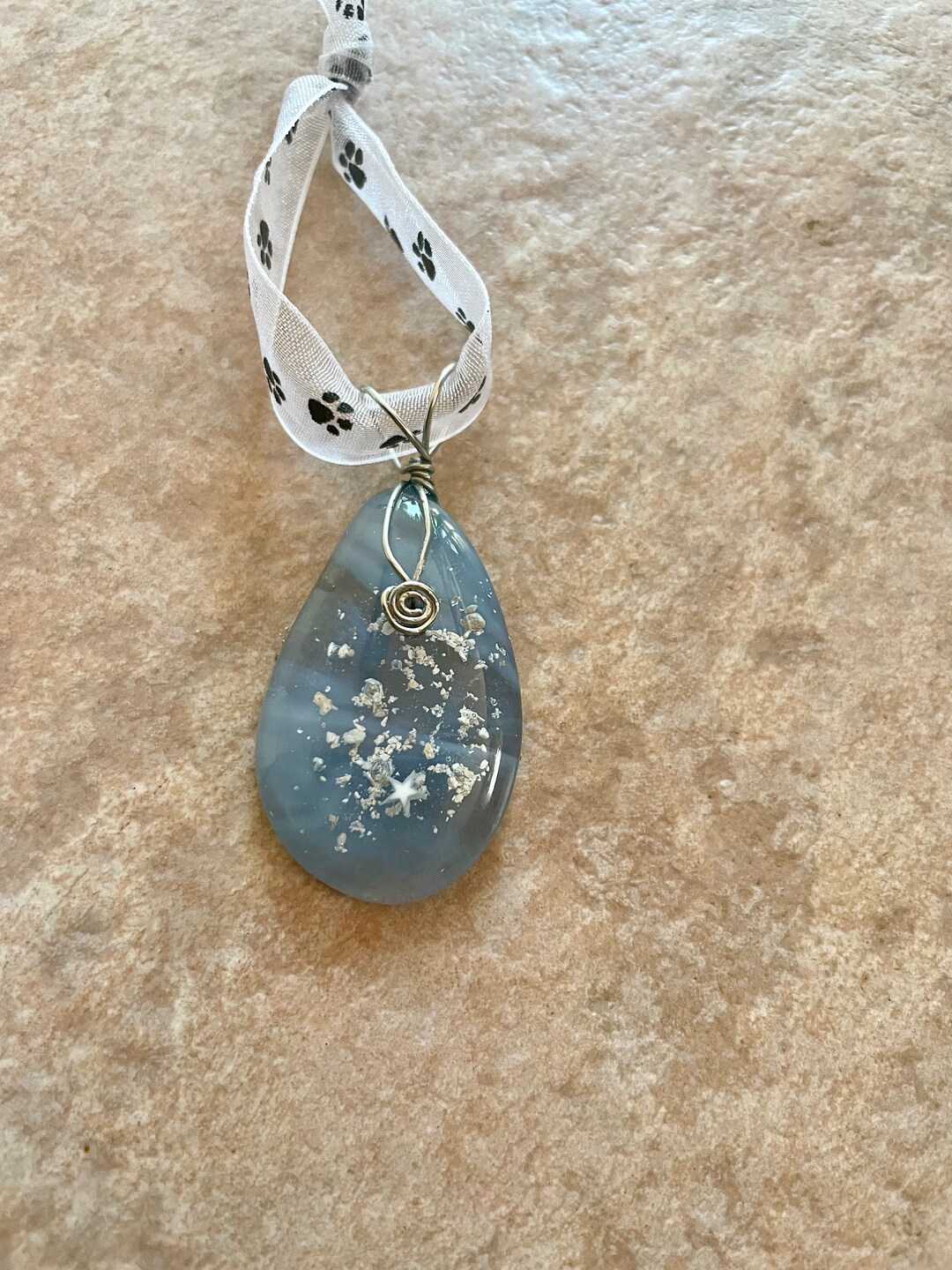 Hanging Tear Shaped Ash Memorial Keepsake Remembrance. You Choose Color ...