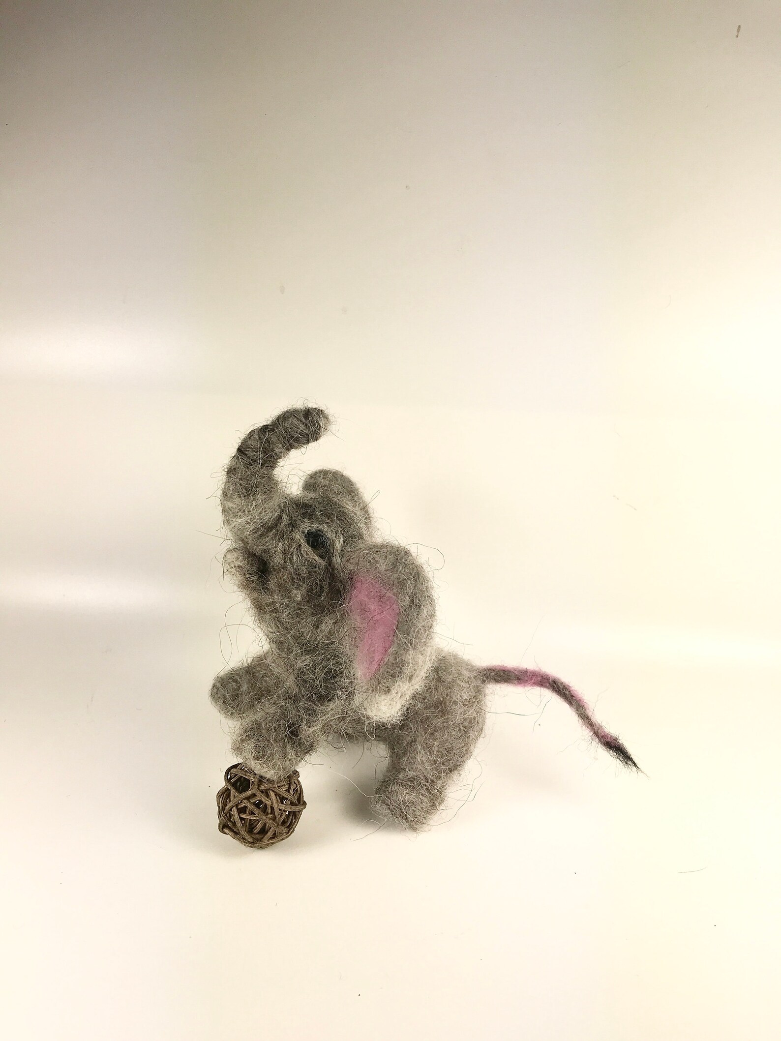 Needle Felted Baby Elephant for Display and Gentle Handling - Etsy