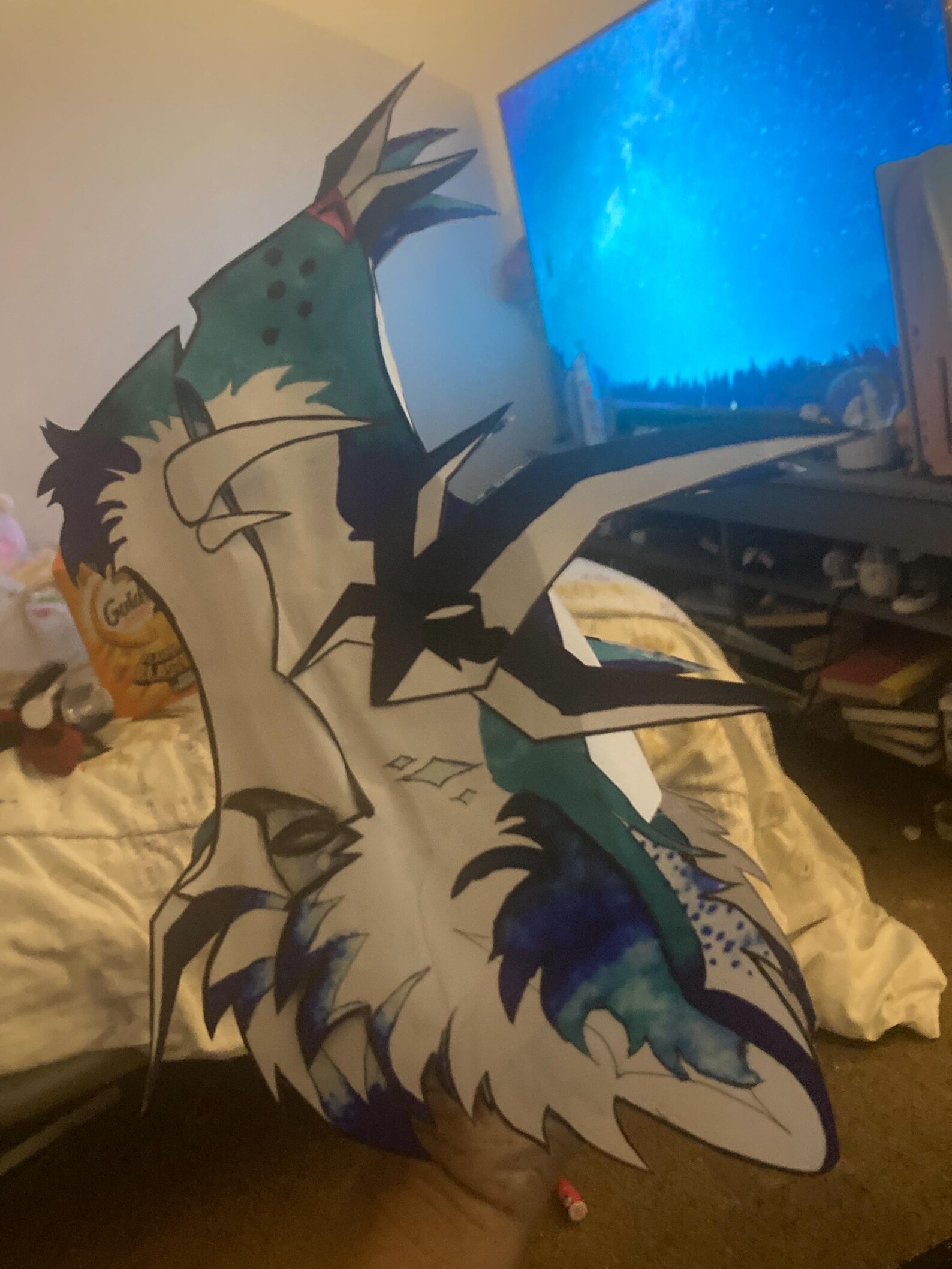 Icy the Ice Lion Dragon Puppet! - Etsy