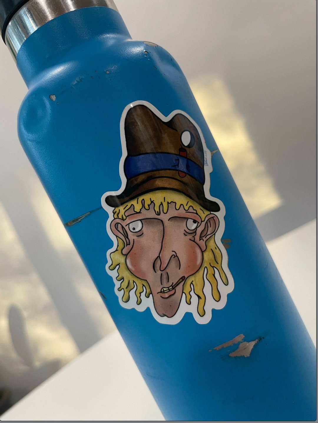 Rick the Wick 3 Cowboy Illustration Diet Sticker Cartoon Face ...