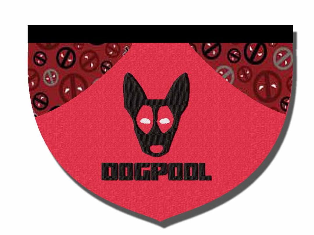 Deadpool-inspired Reversible Pet Bandana - Etsy