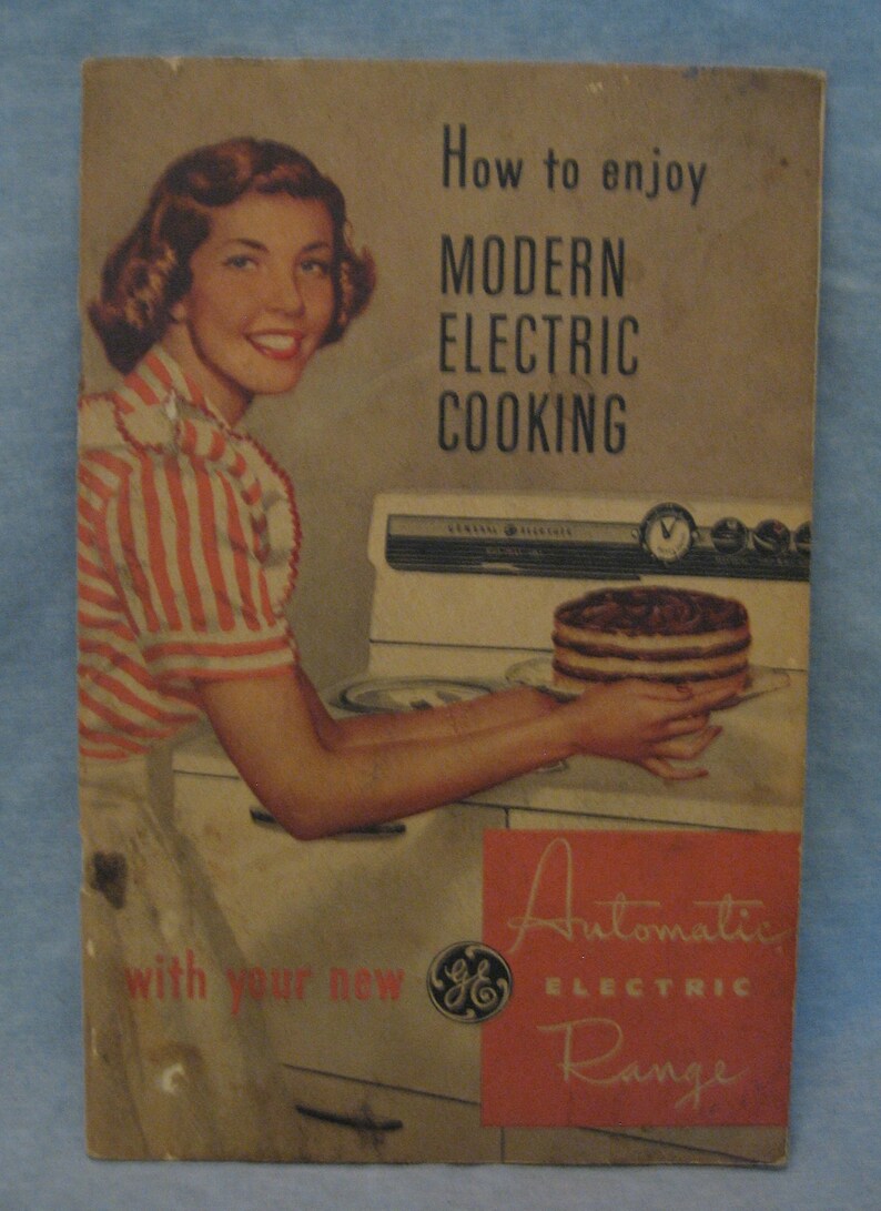 Original "how to Enjoy Modern Electric Cooking" Late 1940s-early 1950s ...