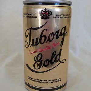 Vintage Tuborg Gold 12 Oz Beer Can Aluminum Pull Tab BO Carling ...