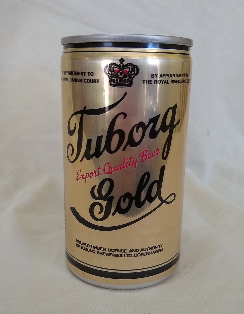 Vintage Tuborg Gold 12 Oz Beer Can Aluminum Pull Tab BO Carling ...