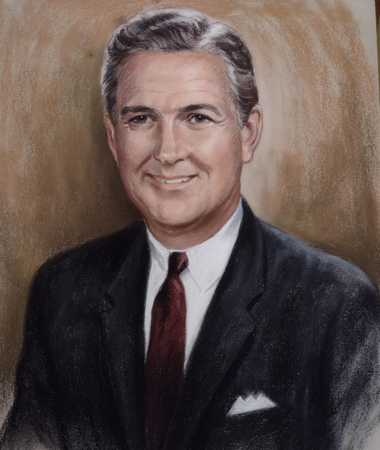 Original 1966 Pencil/pastel Portrait of John Connally Former Governor ...