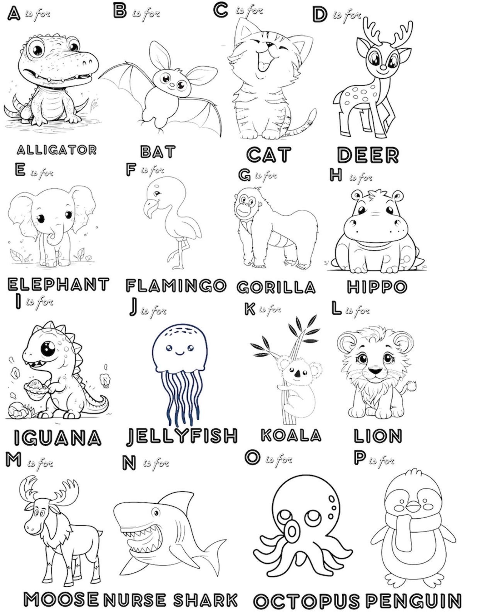 Kids Coloring Pages | Alphabet Coloring Pages | Children Activity ...