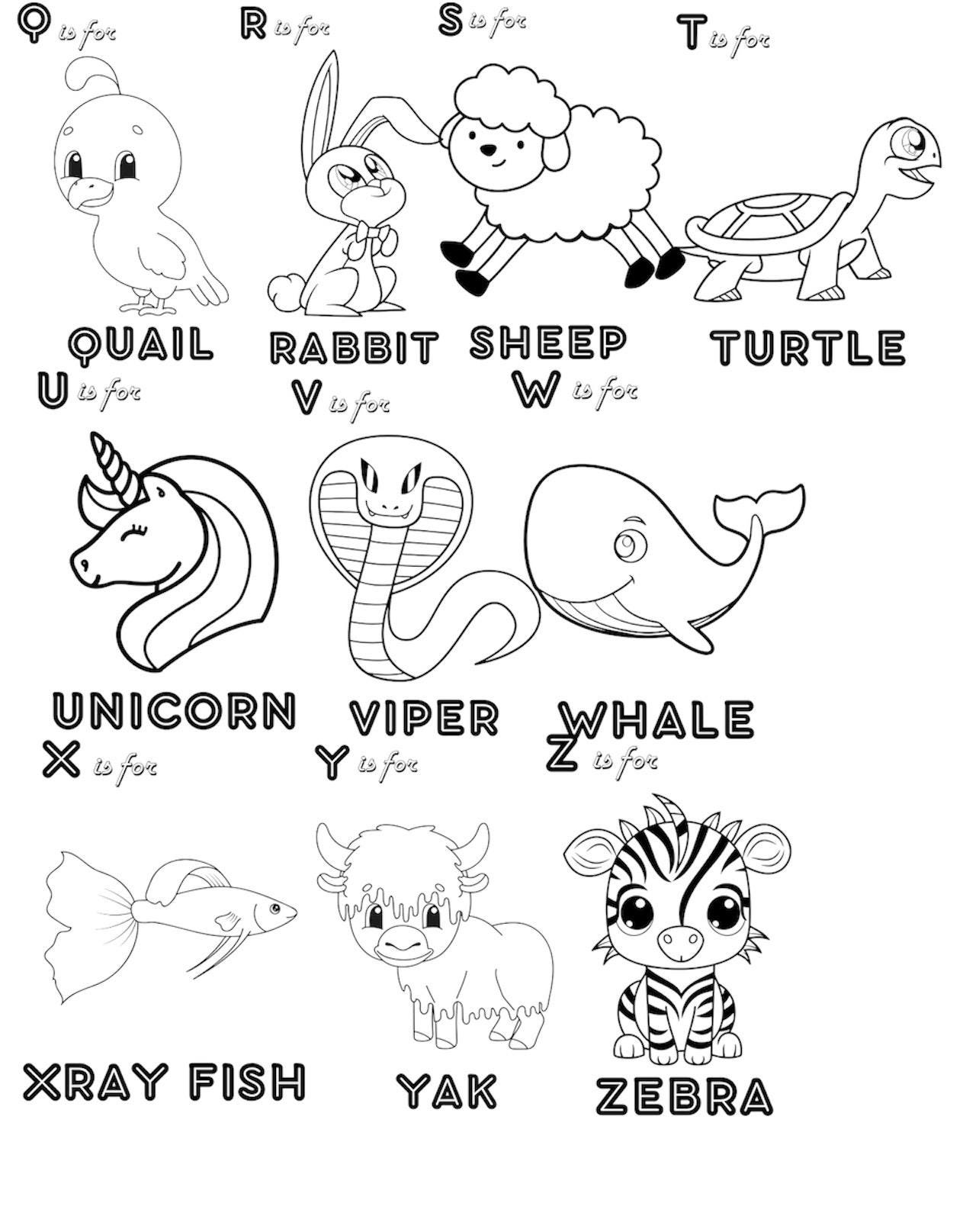 Kids Coloring Pages | Alphabet Coloring Pages | Children Activity ...