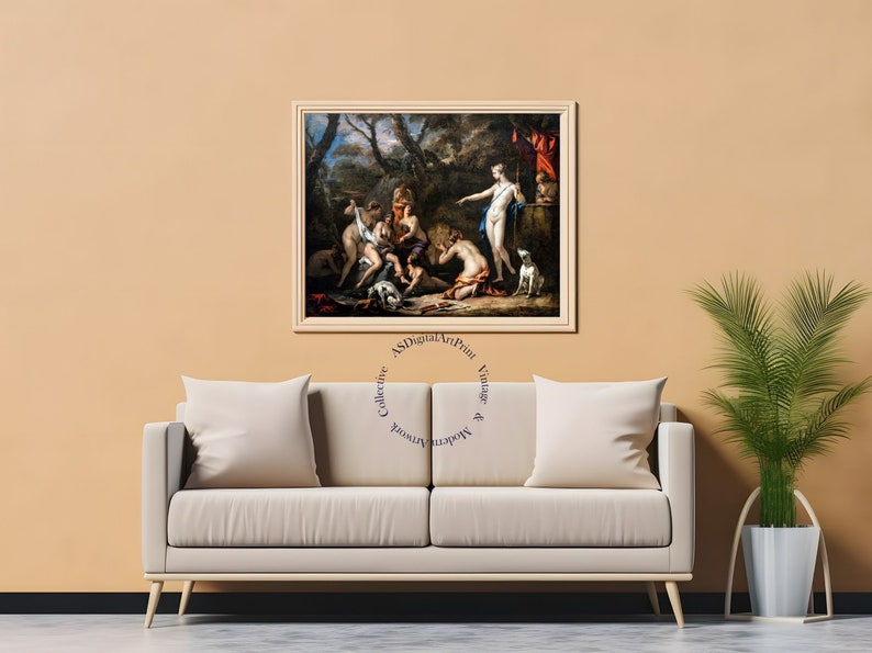 Sebastiano Ricci Diana and Callisto Digital Poster Home Decor, Wall ...