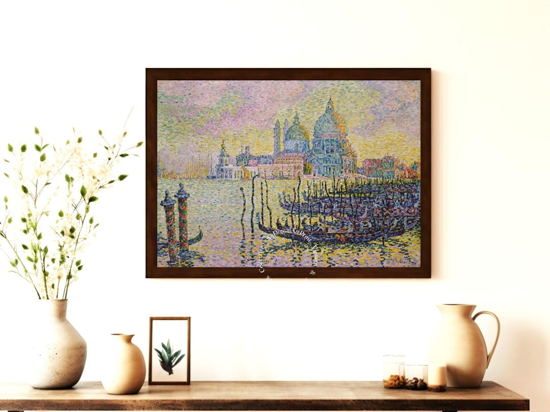 Paul Signac - Grand Canal Venice | Pointillist Cityscape Art Print ...