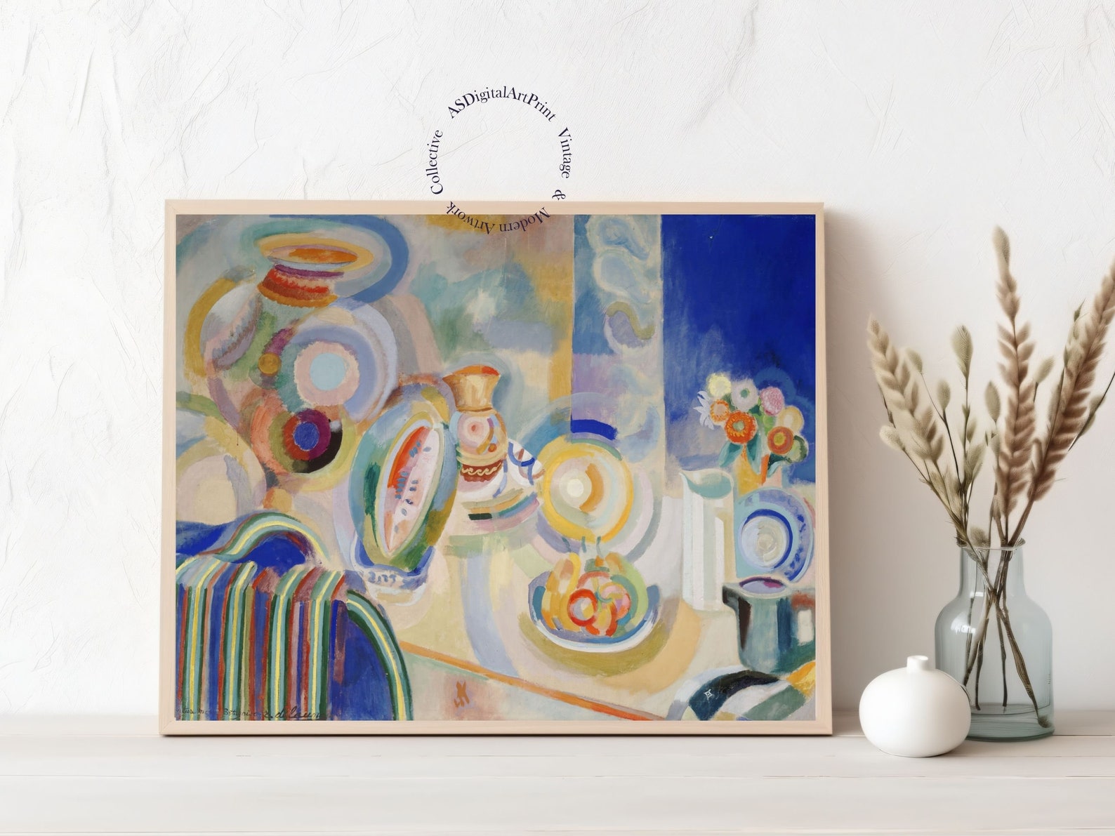 Robert Delaunay Still Life Modern Art in Cubist Style High Resolution ...