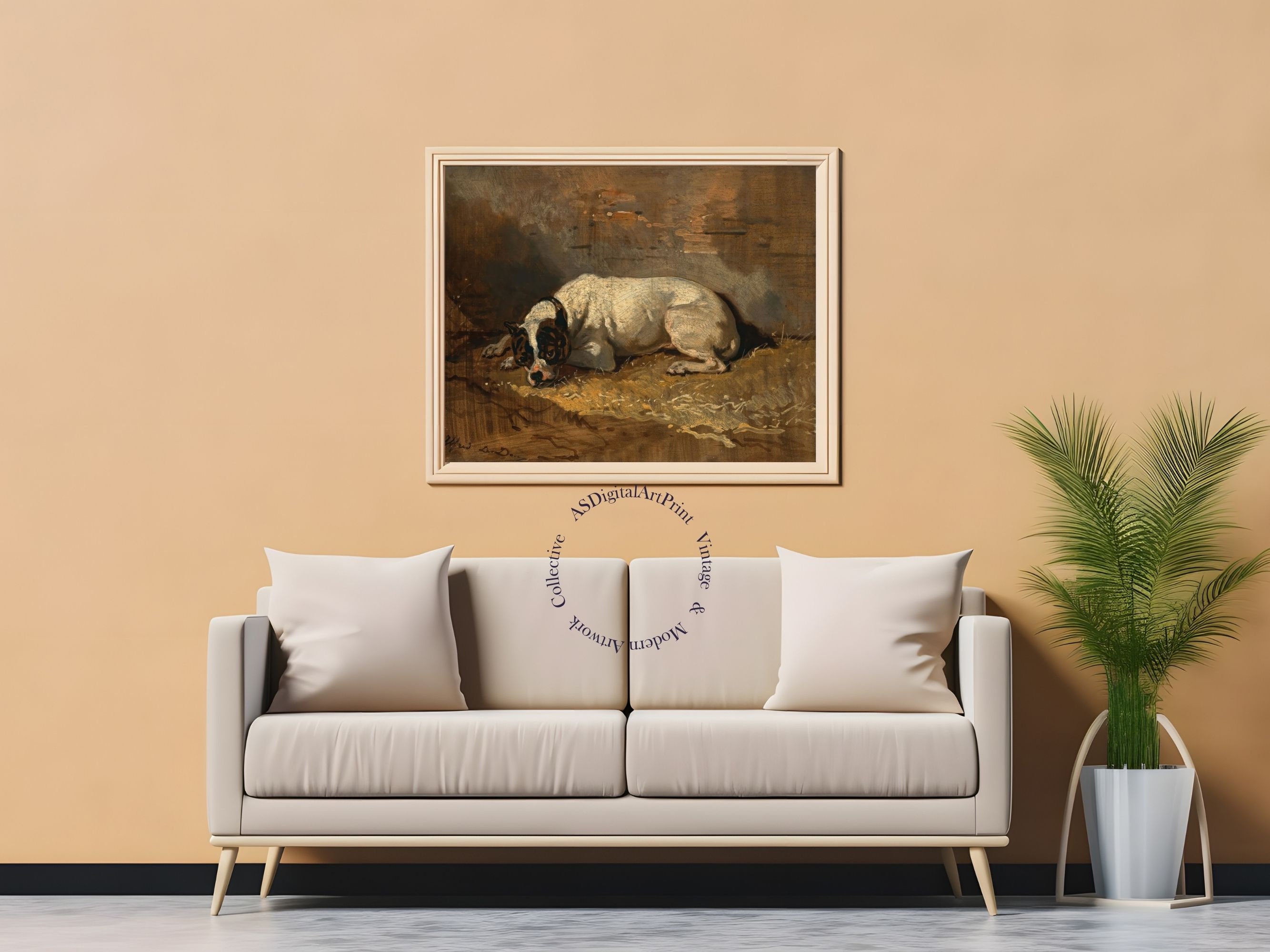 Alfred De Dreux A Good Friend Printable Digital Poster Home Decor, Wall ...